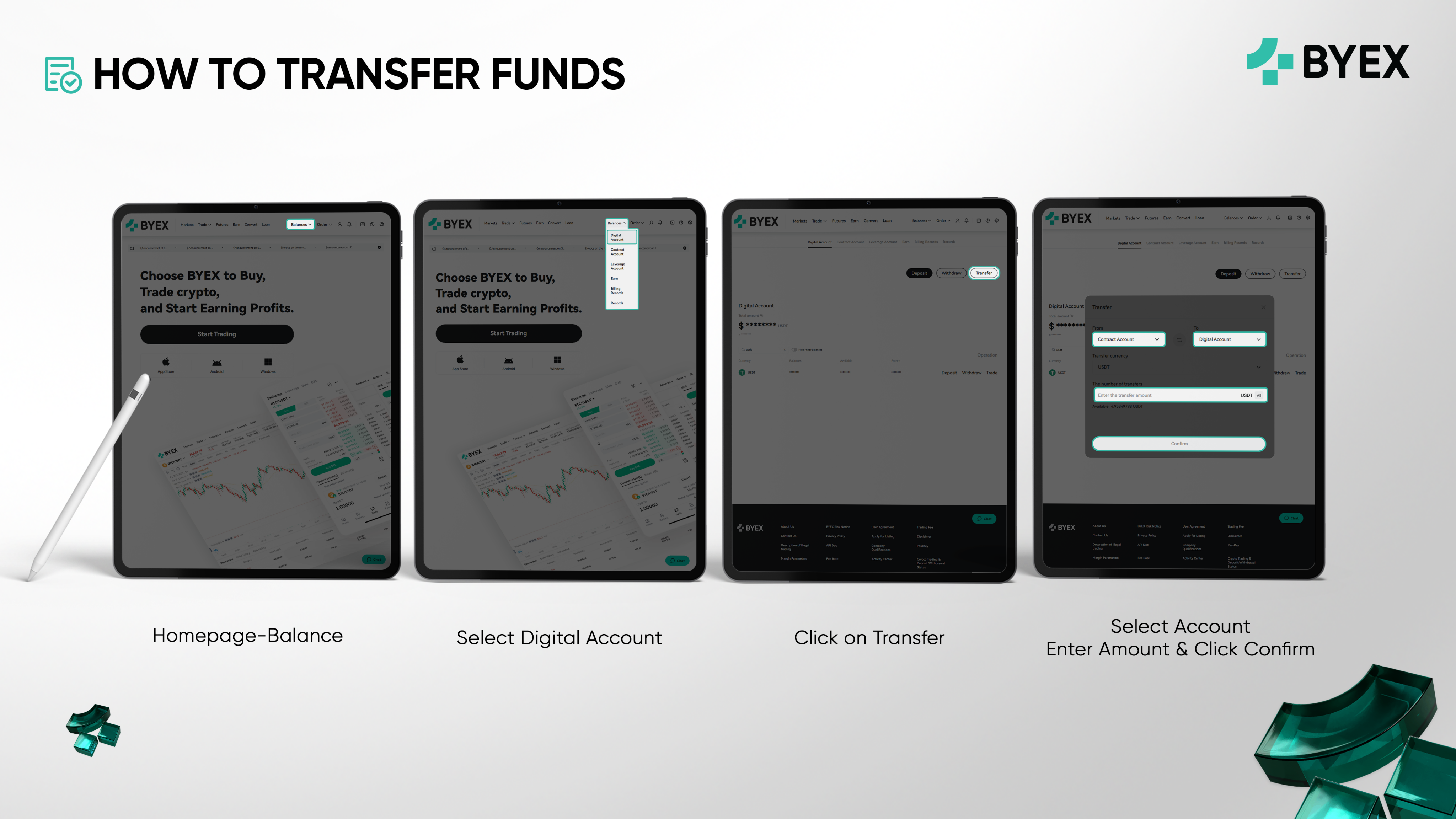 How to Transfer Funds – BYEX